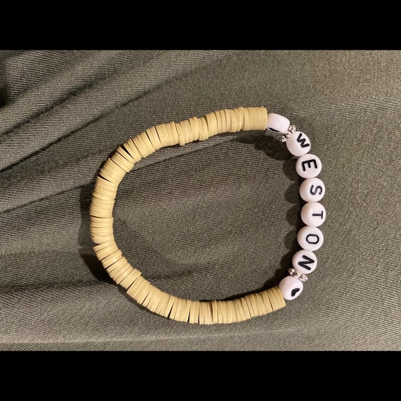 Jewelry | New Handmade Custom Names Brackets Heishi Beads | Poshmark